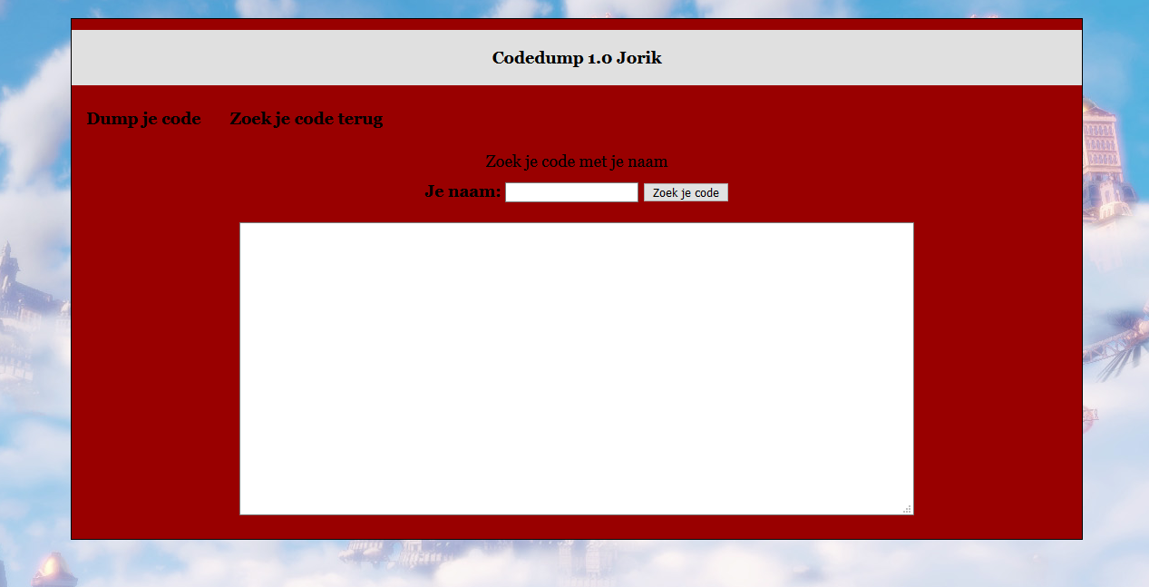 Jorik's Cloudfield - Oude projecten